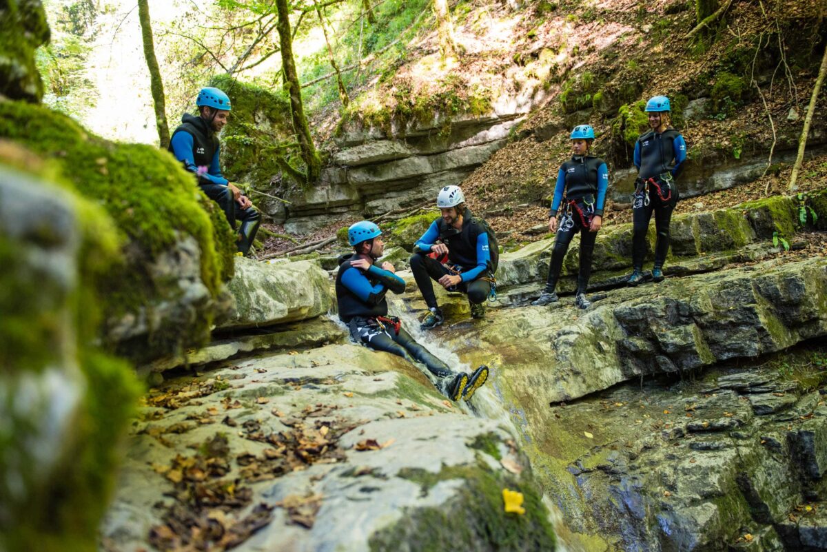 Faire du canyoning à Talloires au lac d'Annecy – Monté Médio